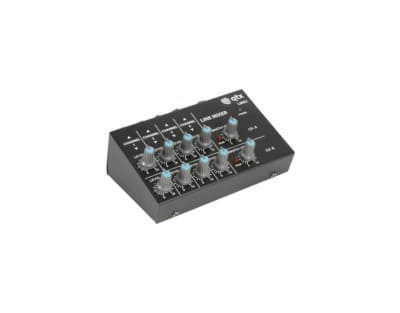 QTX MINI LINE LEVEL MIXERS 4 Stereo Channel Line Level & Instrument ...